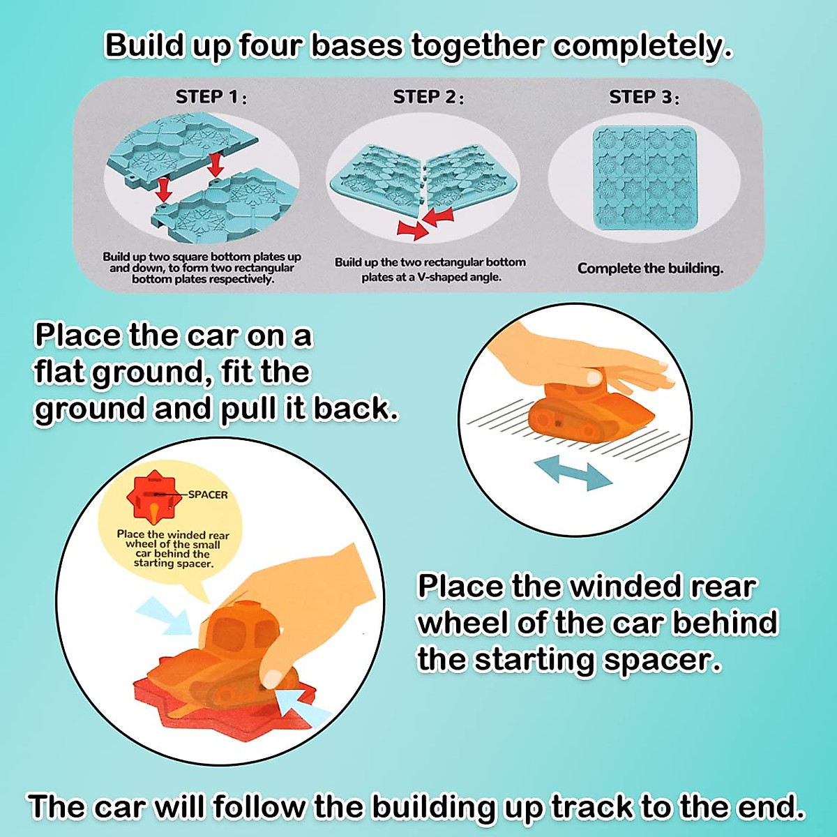 iBccly Logical Road Builder Rush Hour Game,Puzzle Game from New Wave,7 Year Old Board Games for Kids Helps Develop Children’s Brains,Family Games That Help Promote Parent-Child Relationships