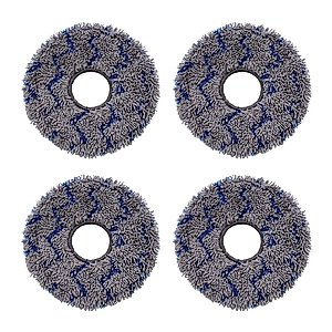 neutop Replacement Mopping Pads Microfiber Mop Cloths Compatible with Ecovacs Deebot X1 Turbo/Omni, T10 Turbo/Omni, T20, X2, Robot Vacuums Parts Accessories, 4-Pack.