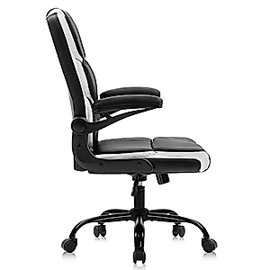 ZHAOLEI Office Chairs Desk Chair Black Leather Computer Armchair for Man and Women