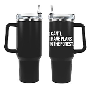 I Can't I Have Plans In A Tree Stand Deer Hunting Joke Tumblers Insulated For Dad