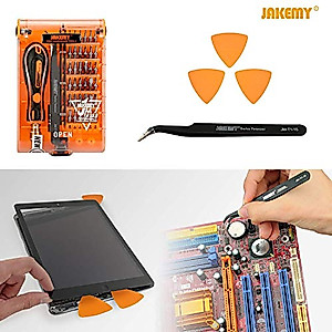 Screwdriver Set By JAKEMY, 43 in 1 Precision Screwdriver Kit Magnetic Replaceable Bits Repair Tool Kit Opening Tool and Tweezer for phone Cellphone PC Electronics