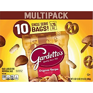 Gardetto's Snack Mix, Original Recipe, Multipack Snack Bags, 1.75 oz, 10 ct