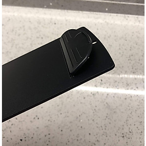 Vinseen Plastic Clipboard, for Memo, Menu, Credit Card Receipt, 4x9in, 6-Pack (Black)