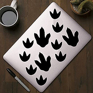 Dinosaur Footprints Stickers 45 pcs Dinosaur Tracks Decals Removable Peel and Stick Wall Stickers Baby Nursery Removable Wall Decor Decals 