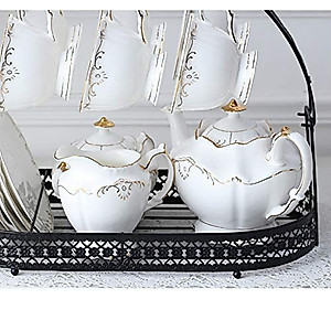 Mug Holder Coffee Mug Rack Coffee Cup Holder Stand Dishes Organizer Wrought Iron Mug Drainer Storage Drying Rack for Counter Cabinet Table Kitchen Restaurant Office (Black B)