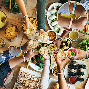 Hicarer 60 Pieces Gender Reveal Bracelets, Team Silicone Wristbands Team Gender Reveal Party Bracelets Team Both Rubber Wristband for Shower Gender Reveal Party Favor Supplies, Blue and Pink