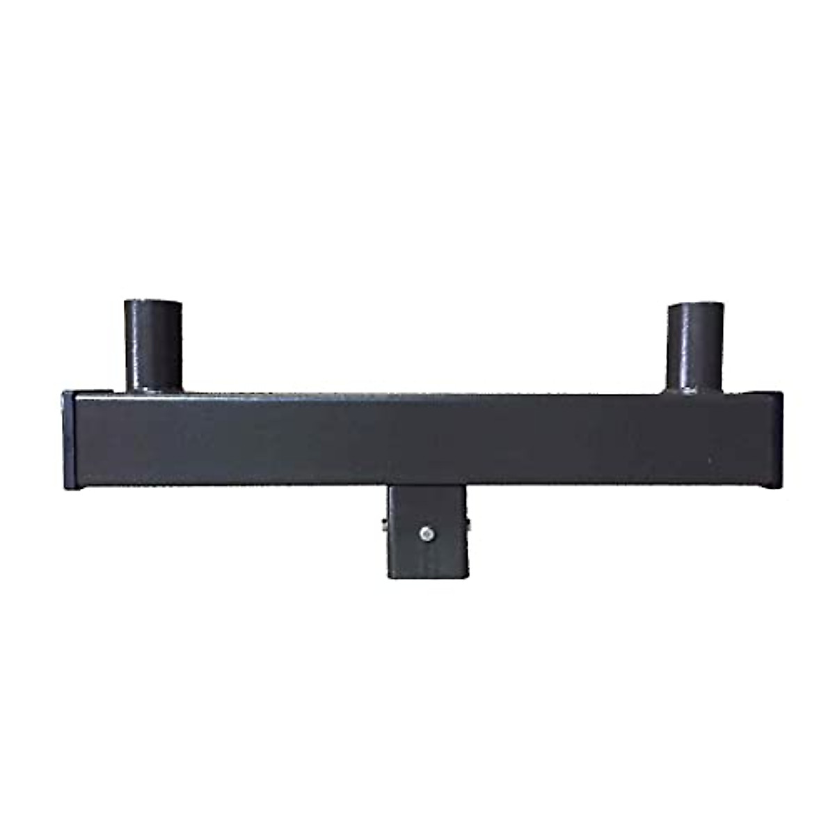Bullhorn Tenon Adapter with 2 Arms Square/Round for Shoebox, Parking Lot Lights, Street Light & Area Light Heavy Duty Pole Bracket (Square Base Bullhorn)