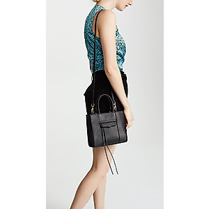 Rebecca Minkoff MAB Tote Mini Cross Body Bag,Black,One Size