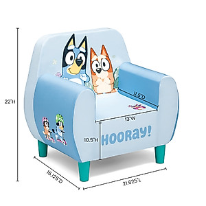 Delta Children Bluey Foam Chair, Blue