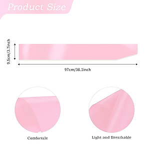 Pink Sash Blank Sash Birthday Girl Sash Party Favors 4pcs Pink Birthday Sash For Mommy Homecoming Court Sashes Pink Satin Sash for Breast Cancer Survivor, Bachelorette Girls Trip Make Your Own Sahes