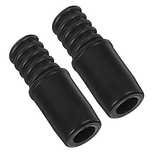 WOFASHPURET 2pcs Push Broom Handle Adapter Threaded Tip Repair Replacement Extension Pole Adapter Extension Pole Tips Broom Handle Tips Telescoping Pole Broom Stick Pole Tip Mop Plastic Metal