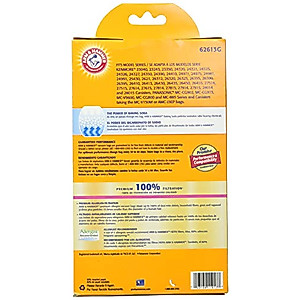 Arm & Hammer Premium Vacuum Bags, Kenmore Style C, Q, & 5055 - Odor and Allergen Eliminating, 3 bags