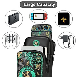 imeux Cute Travel Bag for Nintendo Switch, Lite, OLED, Steam Deck - Small Sling Portable Backpack Carrying Crossbody Shoulder Gaming Storage Case for NS Console Dock Joy-Cons Accessories