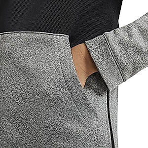 Boy's Therma Elite Pullover Hoodie (Large, Black/Carbon Heather/White)