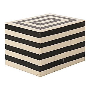 Handicrafts Home Concentrics Collection Storage Organizer Decorative Box Multipurpose Gift, 6x4.5x4 Inch