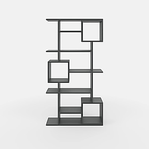 Ada Home Décor Barrett Bookcase, 36'' x 68'' x 11'', Oak