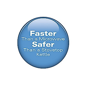 Hamilton Beach Electric Tea Kettle, Water Boiler & Heater, 1.7 L, 1500 Watts, Cordless, Auto-Shutoff & Boil-Dry Protection, White (41009)