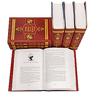 Juniper Books Harry Potter Boxed Set: Gryffindor Edition | 7 Hardcover Volumes with Custom Designed Art Book Covers | Author J.K. Rowling | Includes All 7 Volumes