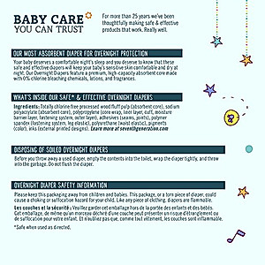 Seventh Generation Overnight Diapers - Size 6 - 17 ct