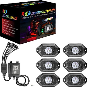 Rock Lights Extension Wire, Teochew-LED 9.8FT Extension Cable for RGB Rock Lights 4 & 6 & 8 & 12 Pods Underglow Rock Light Kits Extension Cord Wheel Well Lights Extension Cable Wire