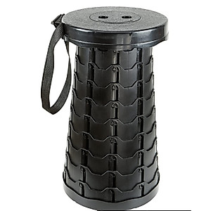 Westerly Portable Retractable Folding Stool, Collapsible Telescoping Foldable Camping Stool for Adults for Outdoor Fishing Hiking Gardening Travel BBQ (2)