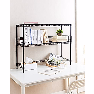 Suprima Desktop Carbon Steel Black Bookshelf