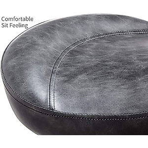 Rolling Swivel Stool Cosmetic Stool 360° Rotate Height Adjustable Salon Massage Spa Chair Hydraulic Rolling Faux Leather Saddle Stool for Massage Spa Salon Hair Beauty Manicure Tattoo Treatment Office