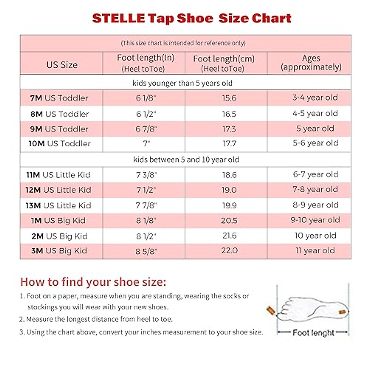 Stelle Tap Shoes for Girls Boys PU Leather Non-Slip Dance Shoes for Toddler/Little Kid/Big Kid (Black,11ML)