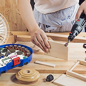 WORKPRO 12V Cordless Rotary Tool with 114 Easy Change Accessories & 276-piece Rotary Tool Accessories Kit