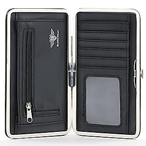 Buckle-Down Women's Buckle-down Hinge Wallet-HW-HPB,7 x 4 US