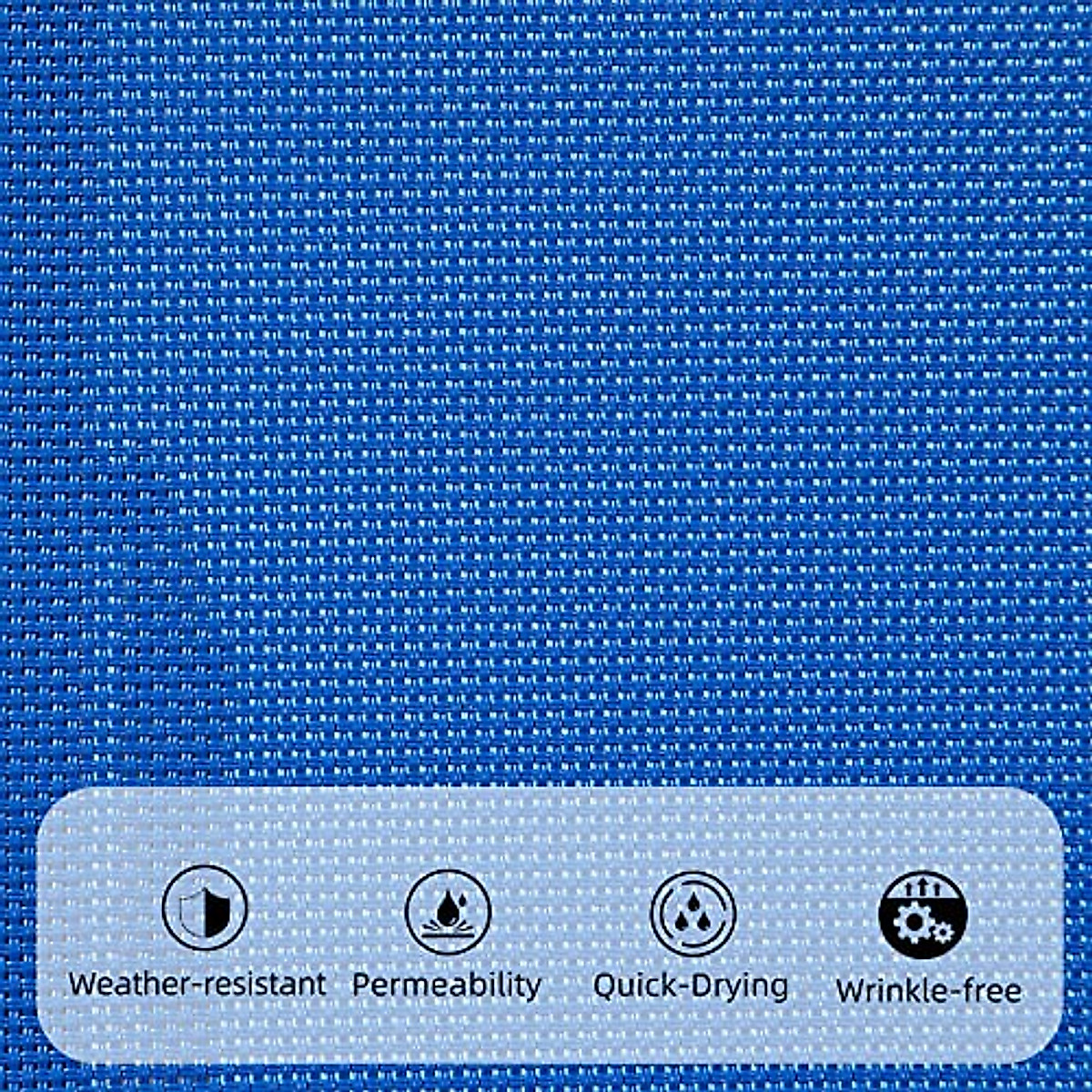 Domi Patio 3 Pieces Aluminum Textilene Chaise Lounge Set with Side Table Outdoor, Adjustable Back and Pillow for Yard Garden Sunbathing for All Seasons Blue(2022 New)