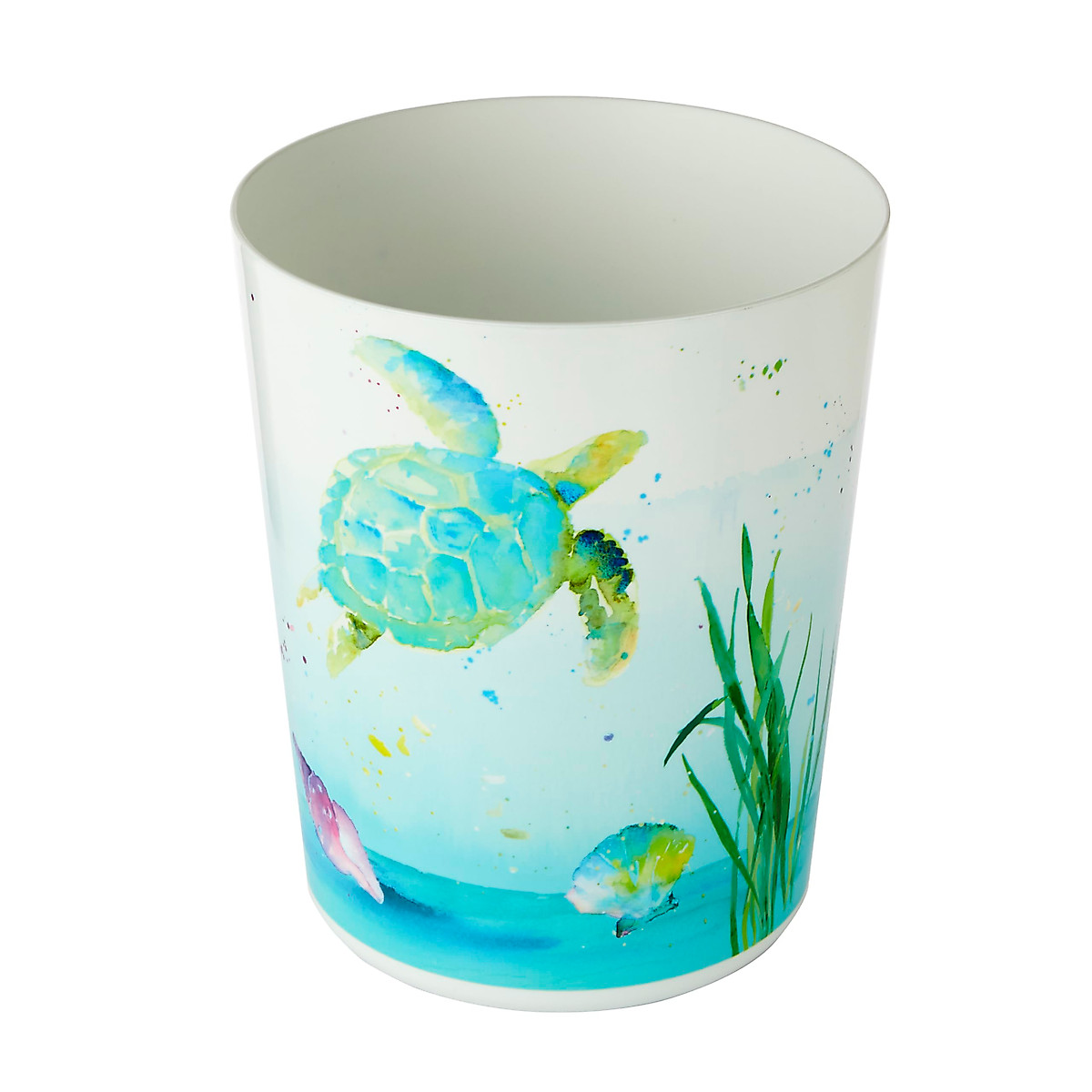 SKL HOME by Saturday Knight Ltd. Watercolor Ocean Wastebasket, Multi