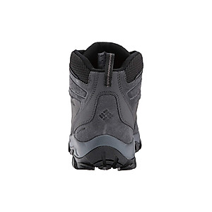 Columbia Men's Newton Ridge Plus II Suede Waterproof Boot, Breathable with High-Traction Grip, shark/black,11