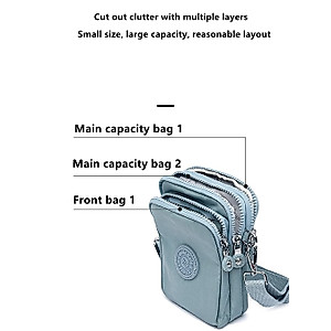 Small Crossbody Bags for Women Shoulder Bag Lightweight Nylon Cell Phone Purses