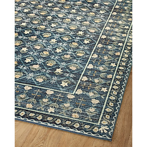 Loloi Rifle Paper Co. x Eden Lattice Indigo 7'-6" x 9'-6" Area Rug