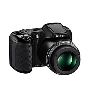 Nikon Coolpix L340 20.2 MP Digital Camera with 28x Optical Zoom and 3.0-Inch LCD (Black)