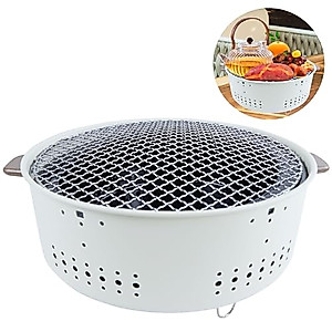 11.6 Inch Portable Charcoal Grill for Camping, Mini Charcoal Grill Folding Leg Grill with Wire Mesh, Multifunctional Portable Grill Camping for Home Party Travel Barbecue Camping Picnic