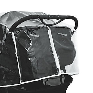 Universal Waterproof Twins Baby Pushchair Rain Cover Side by Side Double Pushchair dust Proof Cover Baby Carriage Pram Accessories Stroller Raincover