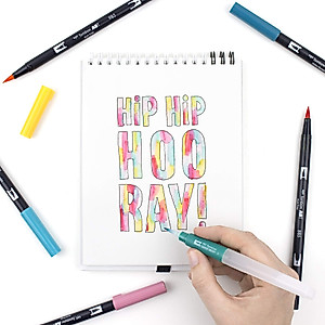 Tombow 56253 Water Brush, 3-Pack. Easily Blend Water-Based Markers, Watercolor Paint, and More with 3 Flexible Brush Tips