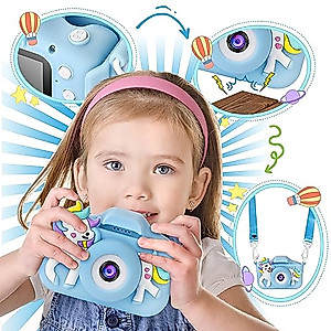 ARNSSIEN Kids Camera Toys for 3-12 Year Old Boys/Girls,Portable Selfie Camera for Kids,HD Digital Video Cameras for Toddler,Chritmas Birthday Festival Gifts for Kids