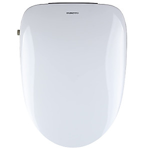 EUROTO Smart Toilet Bidet Luxury Seat Elongated for Bathroom Toilet Bowls, Toilet Seats, Unlimited Warm Water, Fashionable and slim design, Nightlight with Remote Control