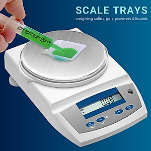 Pure Ponta Weigh Boats - Small, Medium & Large Square Plastic Disposable Trays for Scale - 7ml, 100ml, 330ml - 125pk Per Size