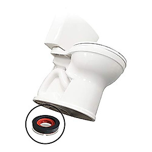 Korky 6000BP Universal Toilet WaxFree Seal with Hardware - Toilet Installation Made Easy - Made in USA , Red