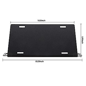 BESTAOO Front License Plate Frames for Ford Bronco, Aluminum Alloy Car License Plate Mounting Bracket Holder for Ford Bronco 2021 2022 2023 2024, Easy Installation (Black)