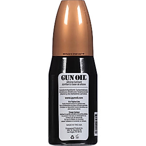 Gun Oil Silicone Based Lubricant 8 Ounce Personal Long-Lasting Sex Lube Condom & Latex-Safe Hypoallergenic Unscented No Residue Non Sticky Intimate Lubrication Works Underwater Couples, Men and Women