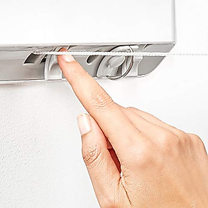 Rayen 0039 2-Line Wall Mounted Drying Rack, 16.4-Feet, White