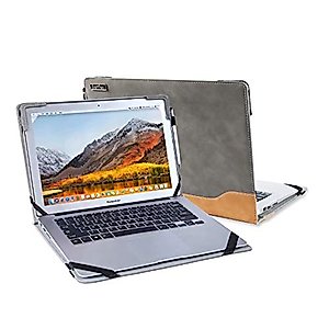 Berfea Stand Case Cover Compatible with Dell Latitude 7430 7420 7410 7400 5430 5420 5421 Laptop 14 Inch Notebook Protective Case Sleeve,with Cooling Bracket (326x215mm,Gray)
