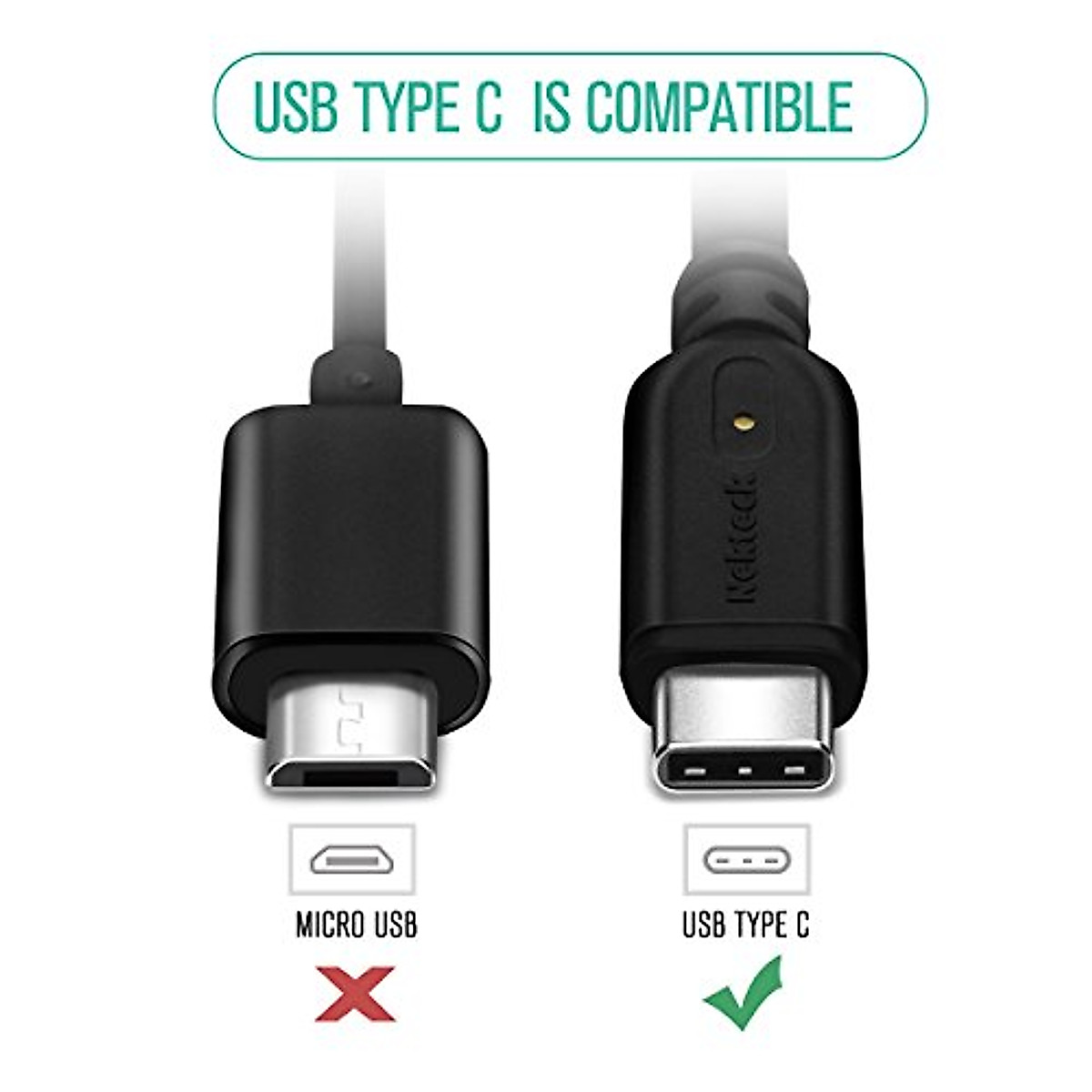 Type C Car Charger, Nekteck USB Adapter with 45W Power Delivery and 12W A Port Compatible with iPhone, iPad, MacBook, Galaxy, Google Pixel, 3.3ft Cable Included, NOT Ideal for Note10+PPS