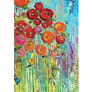 Toland Home Garden 119533 Fabulous Flowers Spring Flag 12x18 Inch Double Sided Spring Garden Flag for Outdoor House summer Flag Yard Decoration