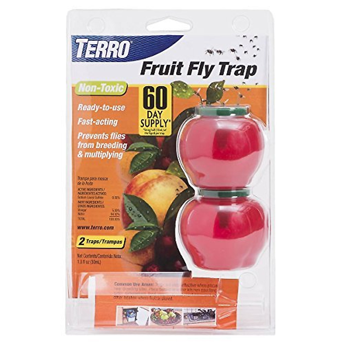 TERRO 2-Pack Fruit Fly Trap